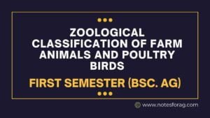 Farm animals and poultry birds-Zoological Classification